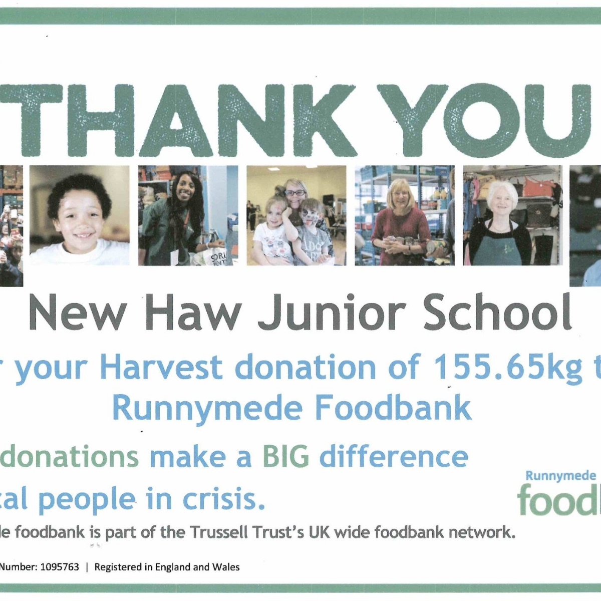 New Haw Community School - Thank you!