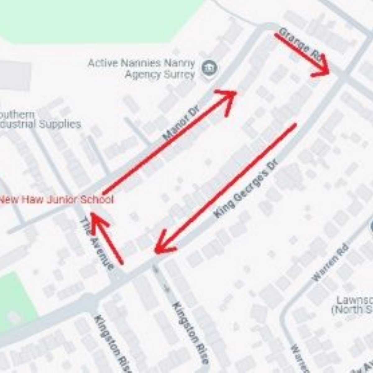 New Haw Community School - Pick-up/Drop-off Traffic